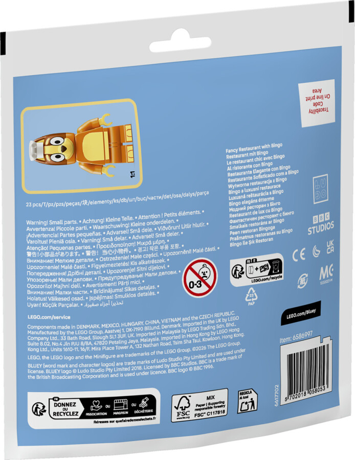 30713 LEGO® Bluey Bingo ile Şık Restoran - Resmi LEGO Store TR